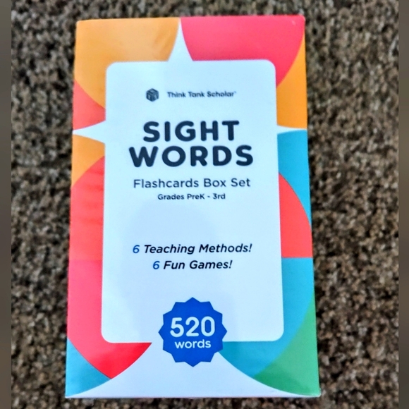 Reading Flash Cards | Other | New Sealed Box Set Of Prek 3rd Grade ...